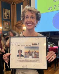 Carol Nelson Shepherd Honored By Homeless Advocacy Project